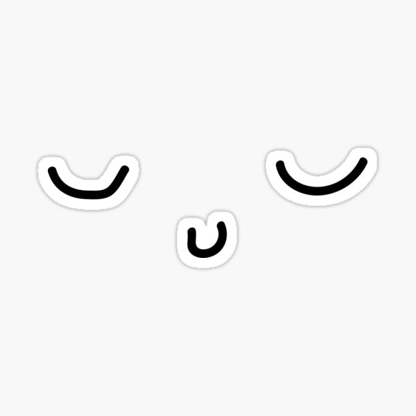 "Cute smug face" Sticker by Fryar | Redbubble