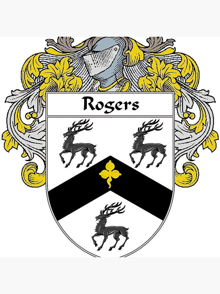 "Rogers Coat of Arms / Rogers Family Crest" Throw Pillow for Sale by ...