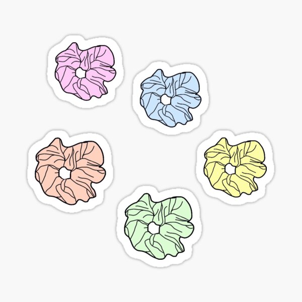 Craft Supplies & Tools Scrunchie and stickers pack BJ Prints Purple ...