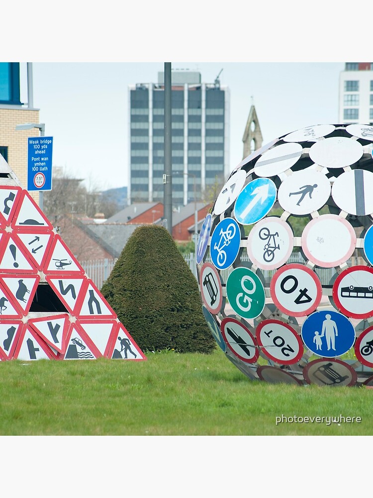 "Magic Roundabout, Splott, Cardiff" Throw Pillow for Sale by ...