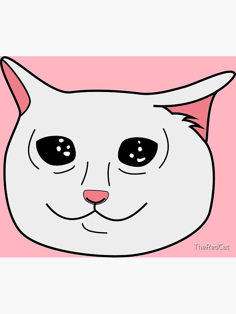 "Sad Cat Meme" Art Print by TheRedCat | Redbubble