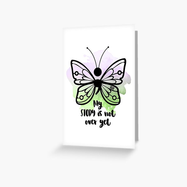 "BUTTERFLY (;) DEPRESSION LGBT GENDERQUEER PRIDE FLAG" Greeting Card by ...