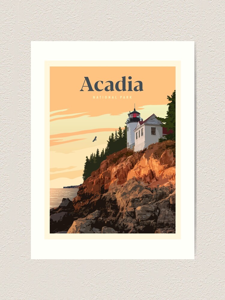"Acadia National Park Poster" Art Print for Sale by JeromeArt | Redbubble