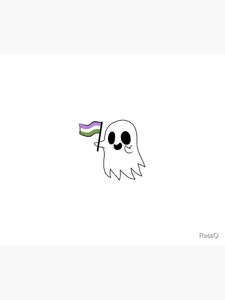 "Agender/Genderqueer Pride Ghost" Tapestry for Sale by RessQ | Redbubble