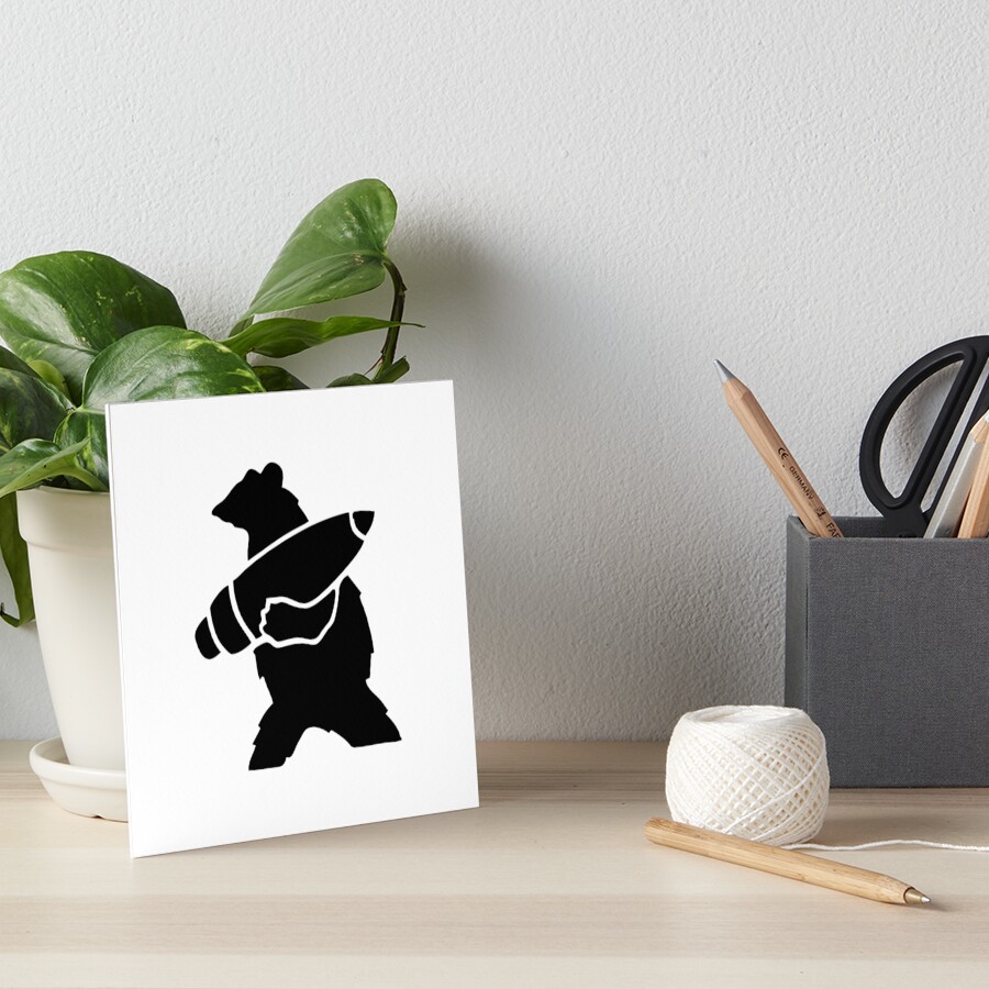 "Wojtek The Bear logo" Art Board Print for Sale by alasigraff | Redbubble