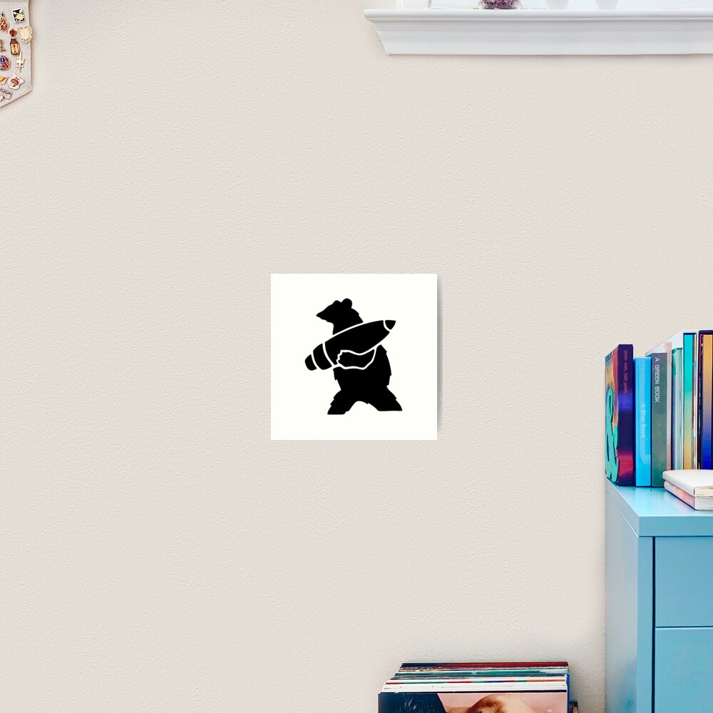 "Wojtek The Bear logo" Art Print for Sale by alasigraff | Redbubble