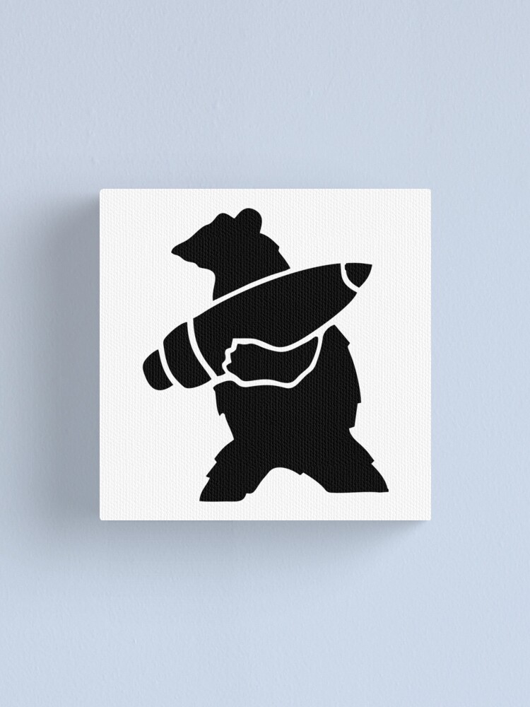 "Wojtek The Bear logo" Canvas Print for Sale by alasigraff | Redbubble