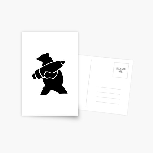 "Wojtek The Bear logo" Postcard for Sale by alasigraff | Redbubble