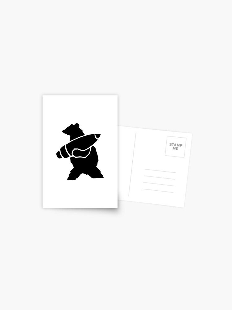 "Wojtek The Bear logo" Postcard for Sale by alasigraff | Redbubble