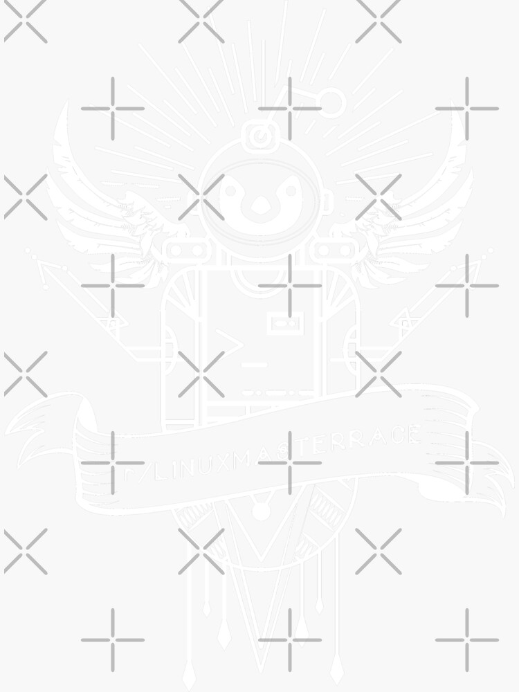 "Linux master race" Sticker by ShoeBill99 | Redbubble