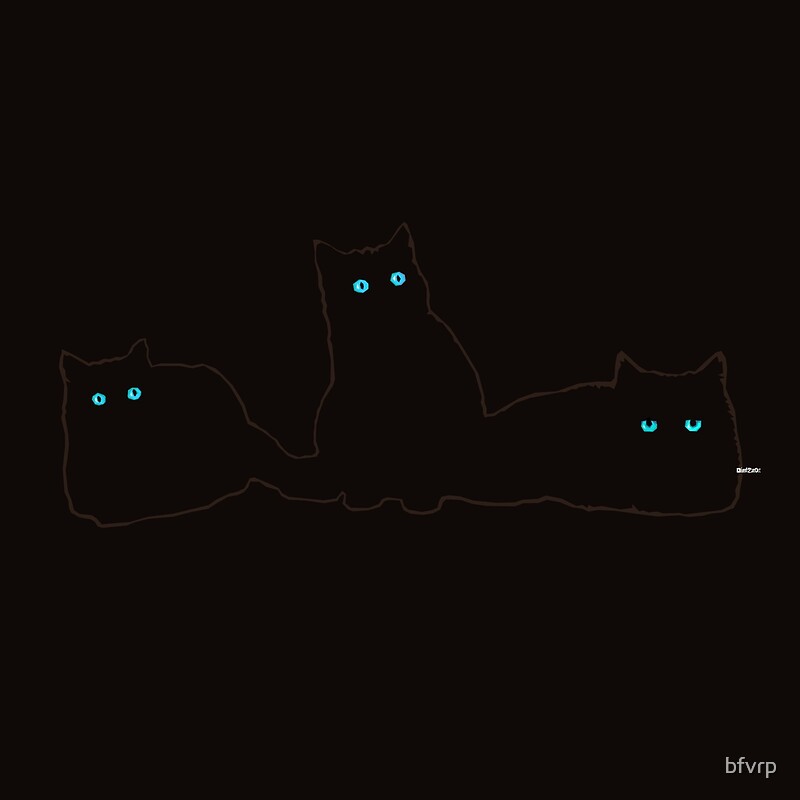 "Three Cats" by bfvrp | Redbubble