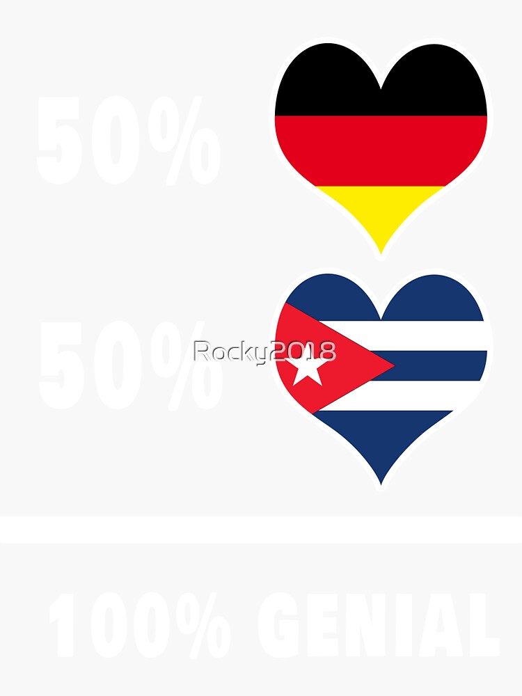 "Germany and Cuba Genial / Gift" Sticker by Rocky2018 | Redbubble