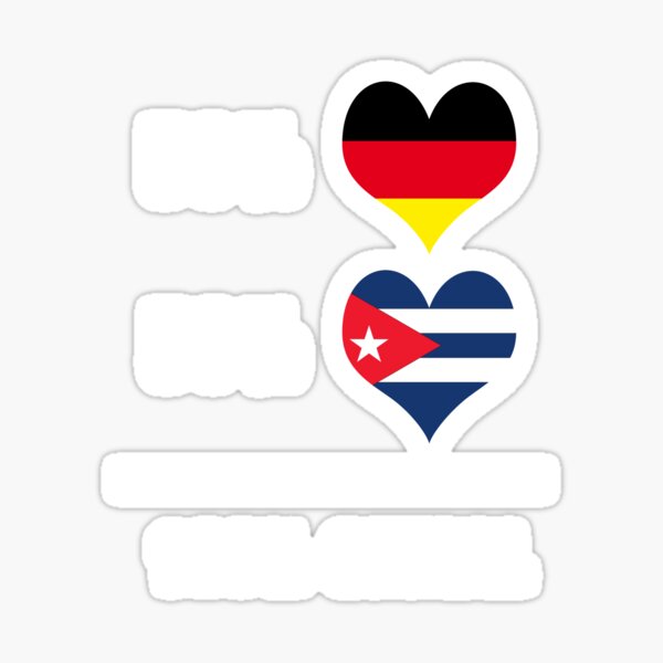 "Germany and Cuba Genial / Gift" Sticker by Rocky2018 | Redbubble