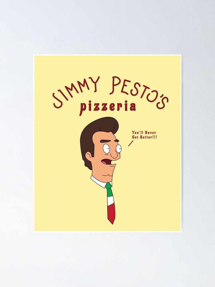 "Jimmy Pesto's Pizzeria" Poster by altdisney | Redbubble