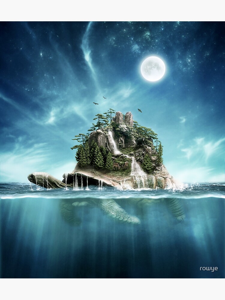 "Turtle Island" Poster for Sale by rowye | Redbubble