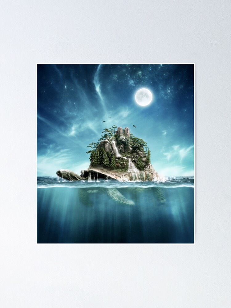 "Turtle Island" Poster for Sale by rowye | Redbubble