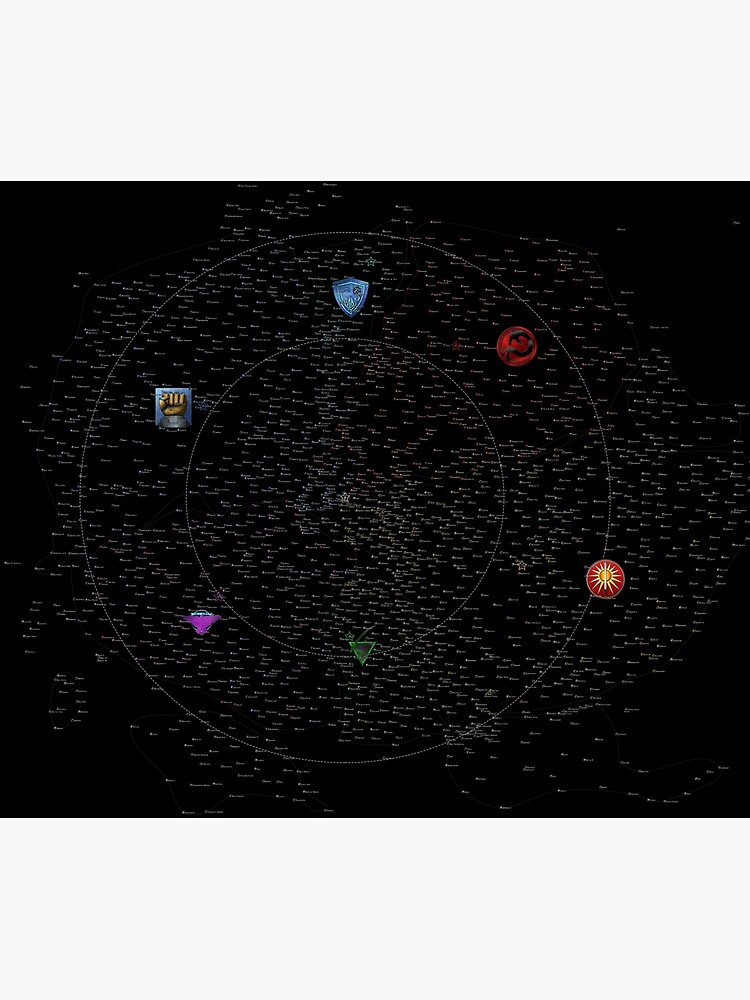 "Map of the Inner Sphere ca. 3048 (transparent)" Throw Blanket for Sale ...