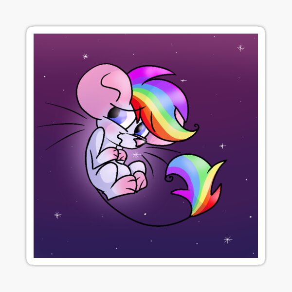 "rainbow rat" Sticker for Sale by RainbowRat3 | Redbubble