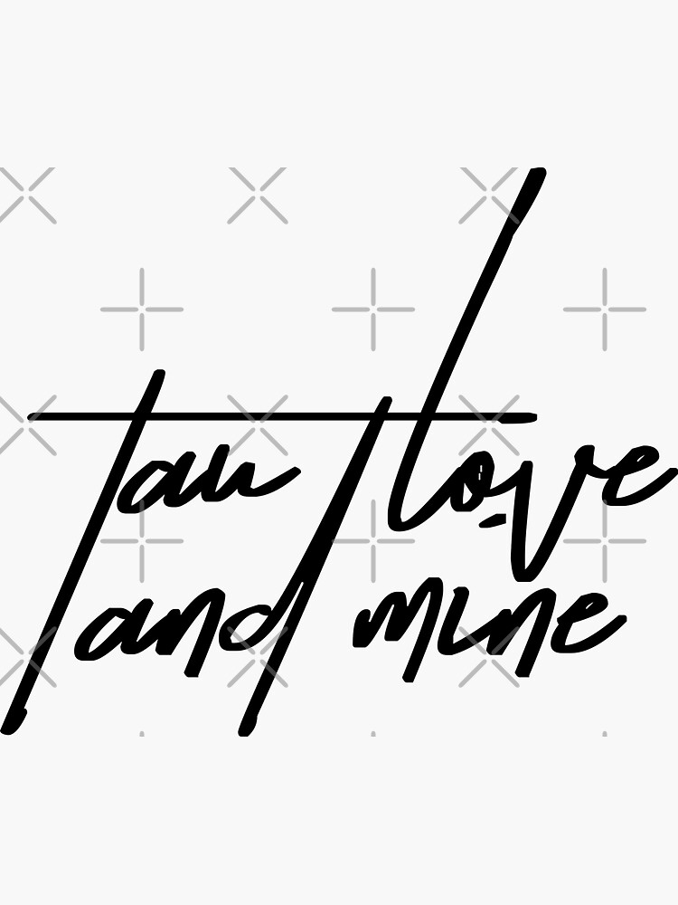 "TLAM (SIGNATURE)" Sticker for Sale by christikdesigns | Redbubble