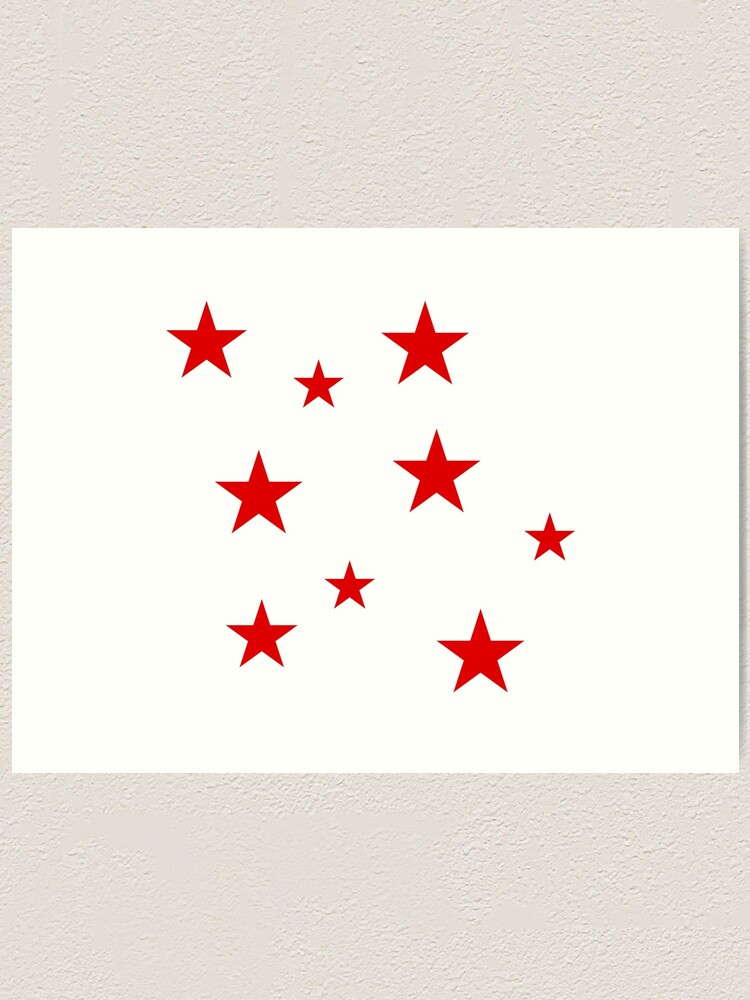 "Red Star Sticker Pack" Art Print for Sale by Jmakesart | Redbubble