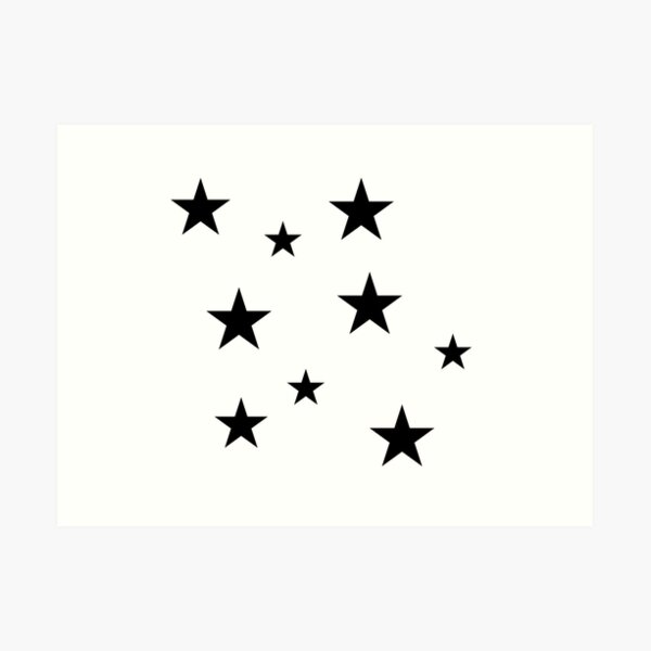 "Black Star Sticker Pack" Art Print for Sale by Jmakesart | Redbubble