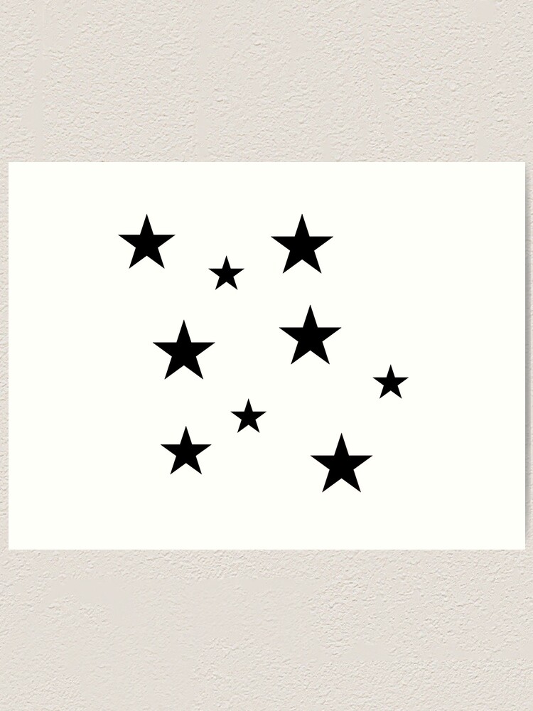 "Black Star Sticker Pack" Art Print for Sale by Jmakesart | Redbubble