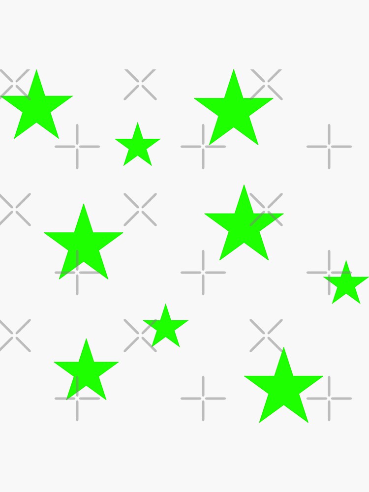 "Green Star Sticker Pack" Sticker for Sale by Jmakesart | Redbubble