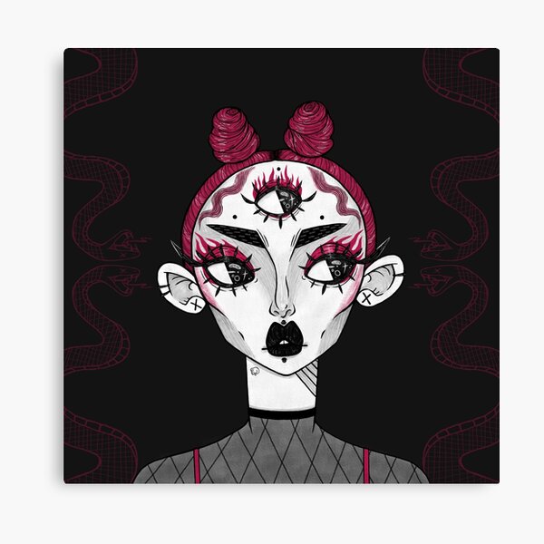 "Pink Venom (Blk)" Canvas Print by teadoorante | Redbubble