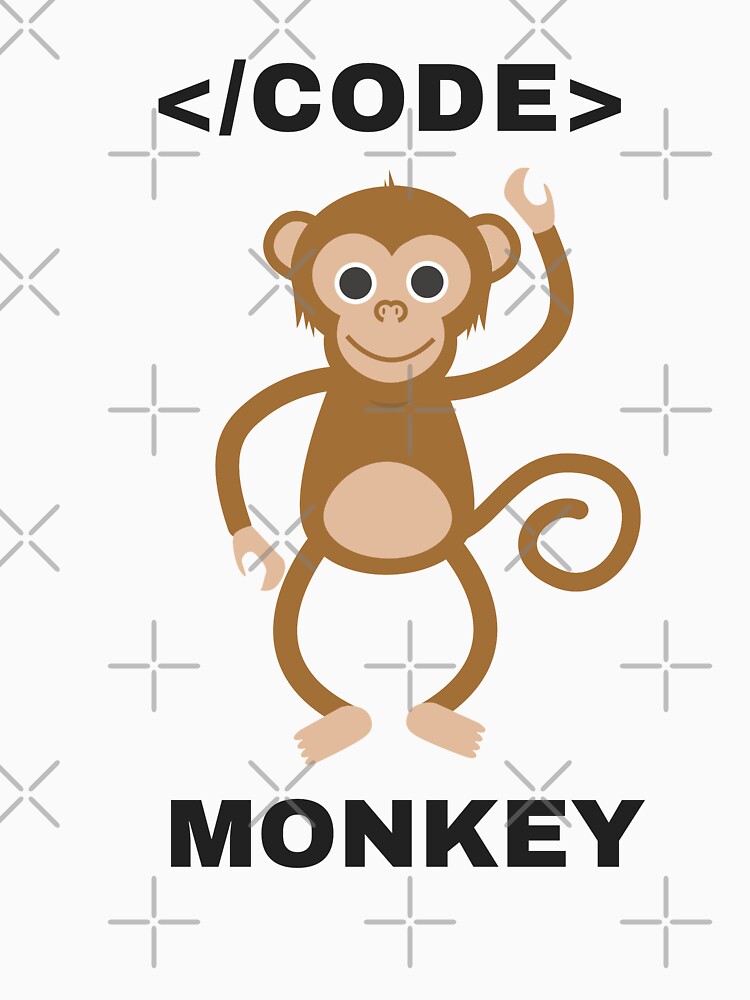 "T-Shirt for Programmers : Code Monkey Developer Shirt" Pullover Hoodie ...