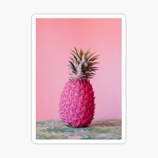"Pink Pineapple " Sticker for Sale by newburyboutique | Redbubble