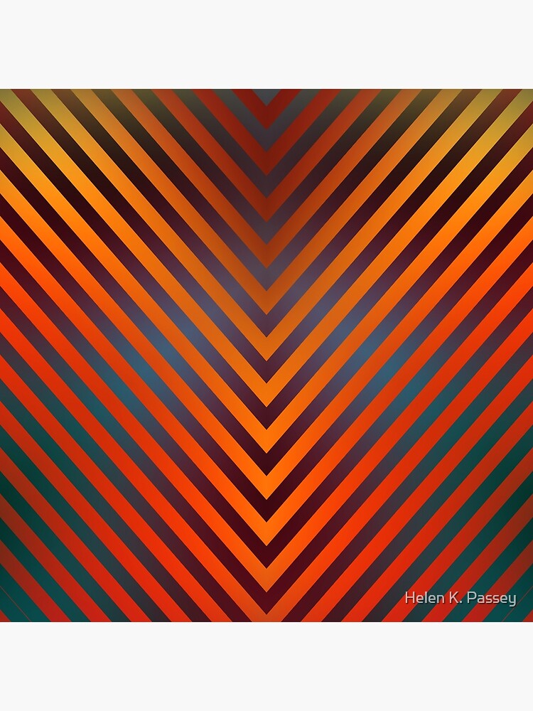 "Red and Blue Chevron Stripes" Poster by hkpassey | Redbubble