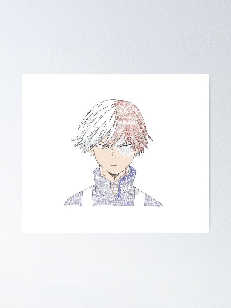 "Shoto Todoroki Back Story in 1,000 Words" Poster by TheArtOfWords ...