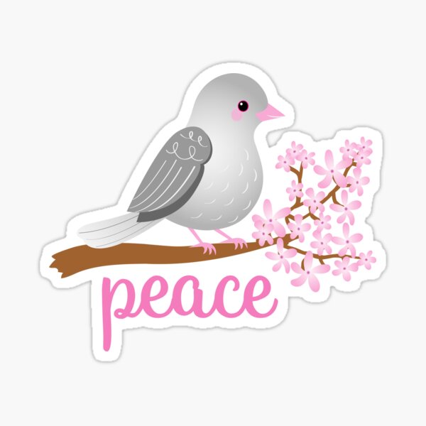 "Fruit of the Spirit Bird - Peace" Sticker by Wildharegrafix | Redbubble