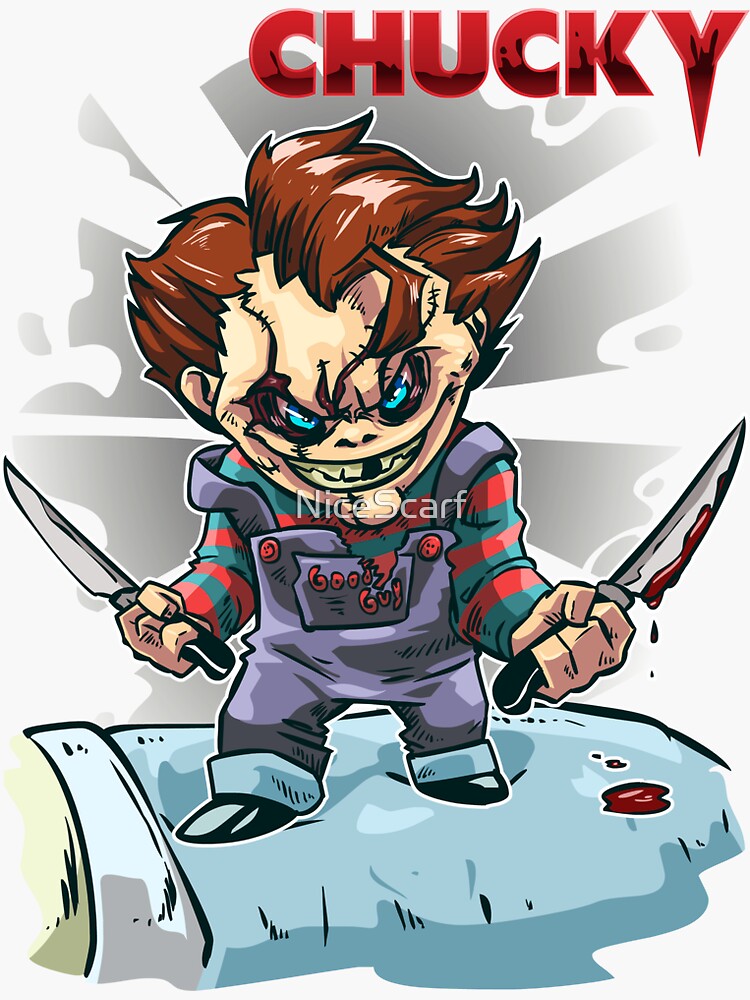 "Chucky" Sticker by NiceScarf | Redbubble