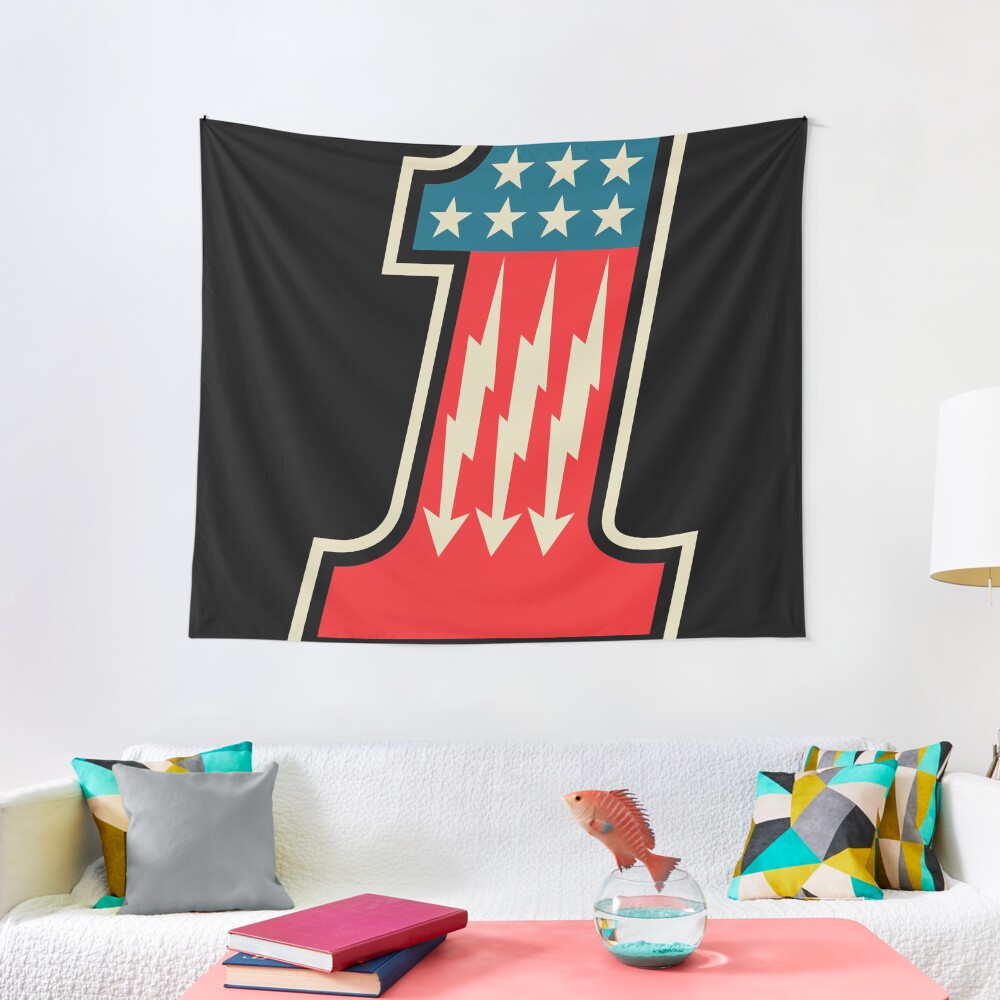 Tentures « Cool Number One 1 », par silverorlead | Redbubble