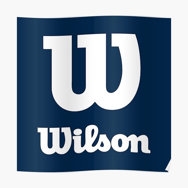 "Wilson Logo" Poster for Sale by giorgiodisel | Redbubble