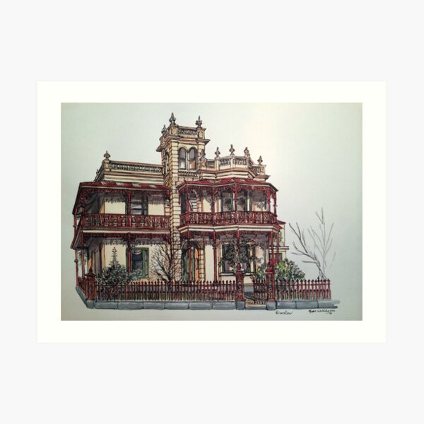 "Phryne Fisher's house 'Wardlow'©. " Art Print for Sale by emgolding ...