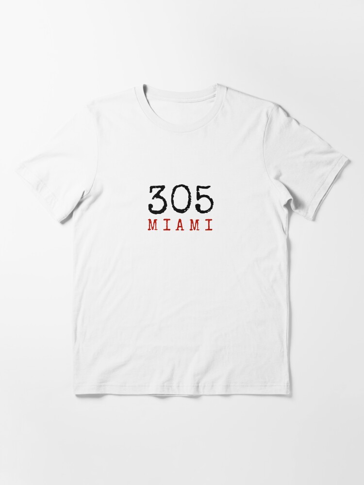 "305 (Miami!)" T-shirt for Sale by jdbruegger | Redbubble | mr ...