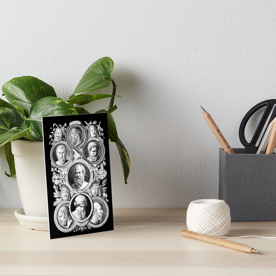 Lámina rígida «Camiseta y pósters de filósofos griegos» de JeromeArt ...