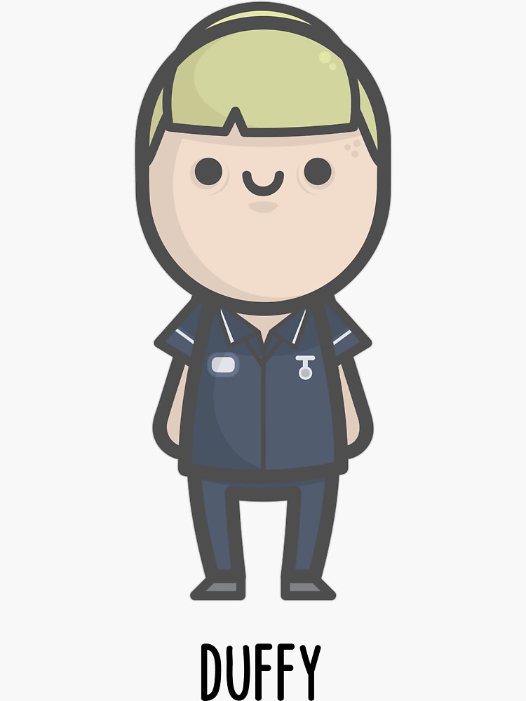 "Duffy" Sticker for Sale by holbytv | Redbubble