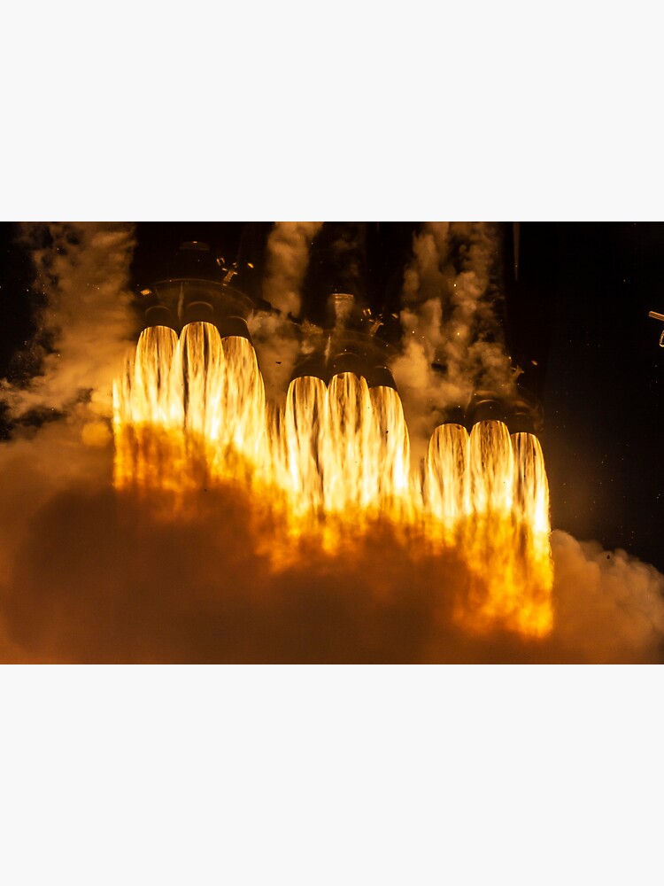 "Falcon Heavy Merlin Engines" Sticker for Sale by flashman | Redbubble