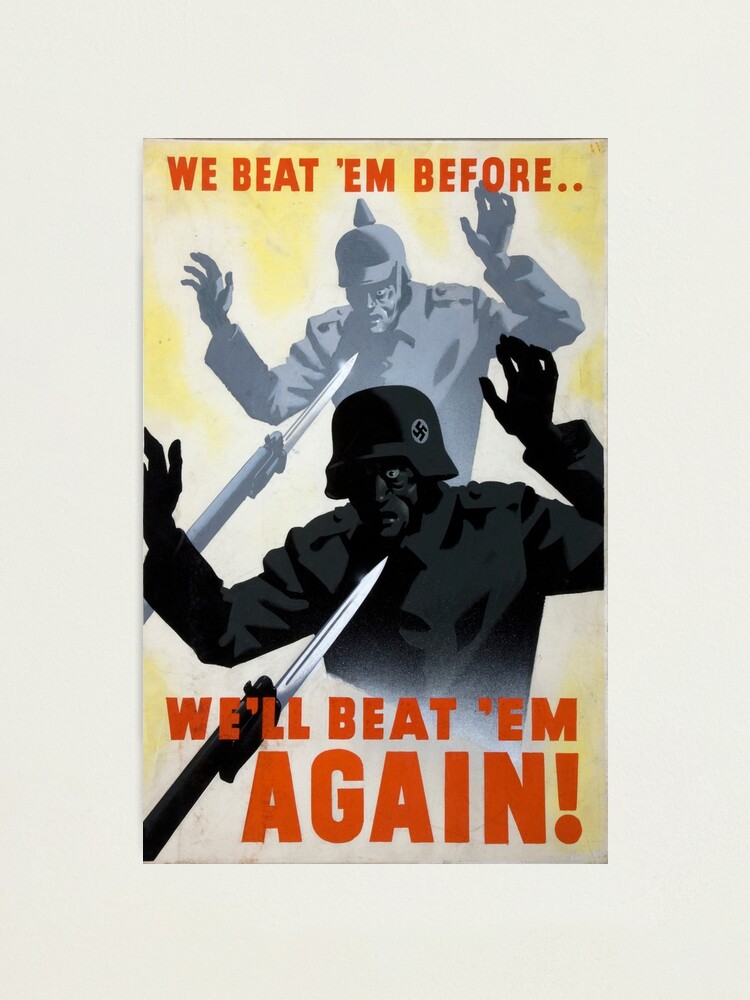 Impression photo « Affiche de propagande WW2 - German Surrender », par ...