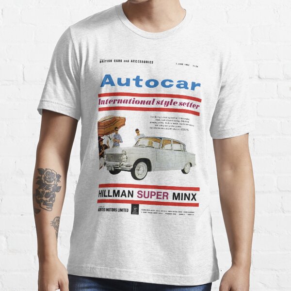 "HILLMAN SUPER MINX" T-shirt for Sale by ThrowbackMotors | Redbubble ...