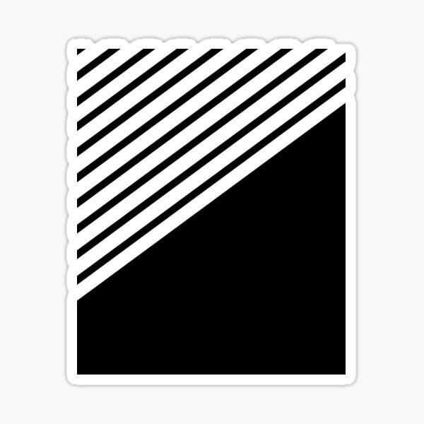 "abstract black lines" Sticker for Sale by brunohurt | Redbubble