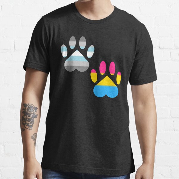 "Pan Demiboy Pride Paws" T-shirt for Sale by shaneisadragon | Redbubble ...