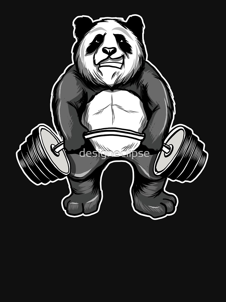 "Panda Weightlifting Gym Fitness" T-shirt for Sale by designeclipse ...