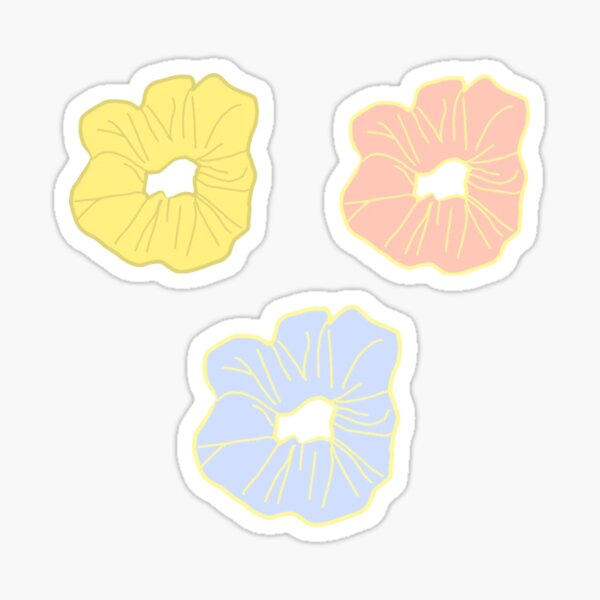 "Scrunchie sticker pack" Sticker for Sale by MAIRJ | Redbubble