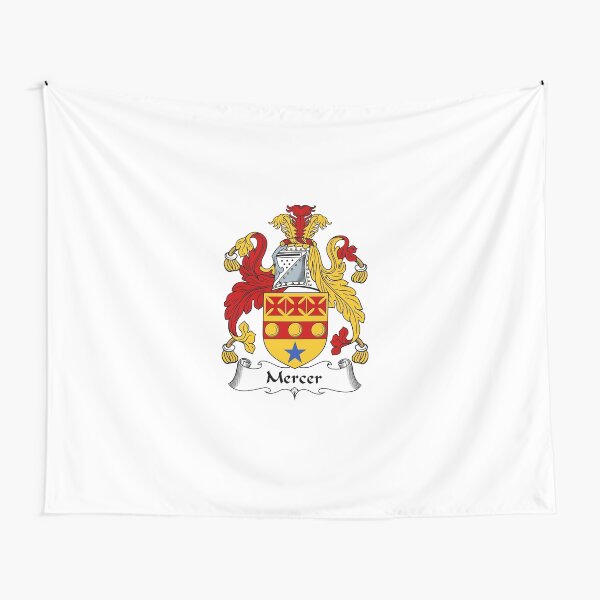 "Mercer Coat of Arms / Mercer Family Crest" Tapestry for Sale by ...