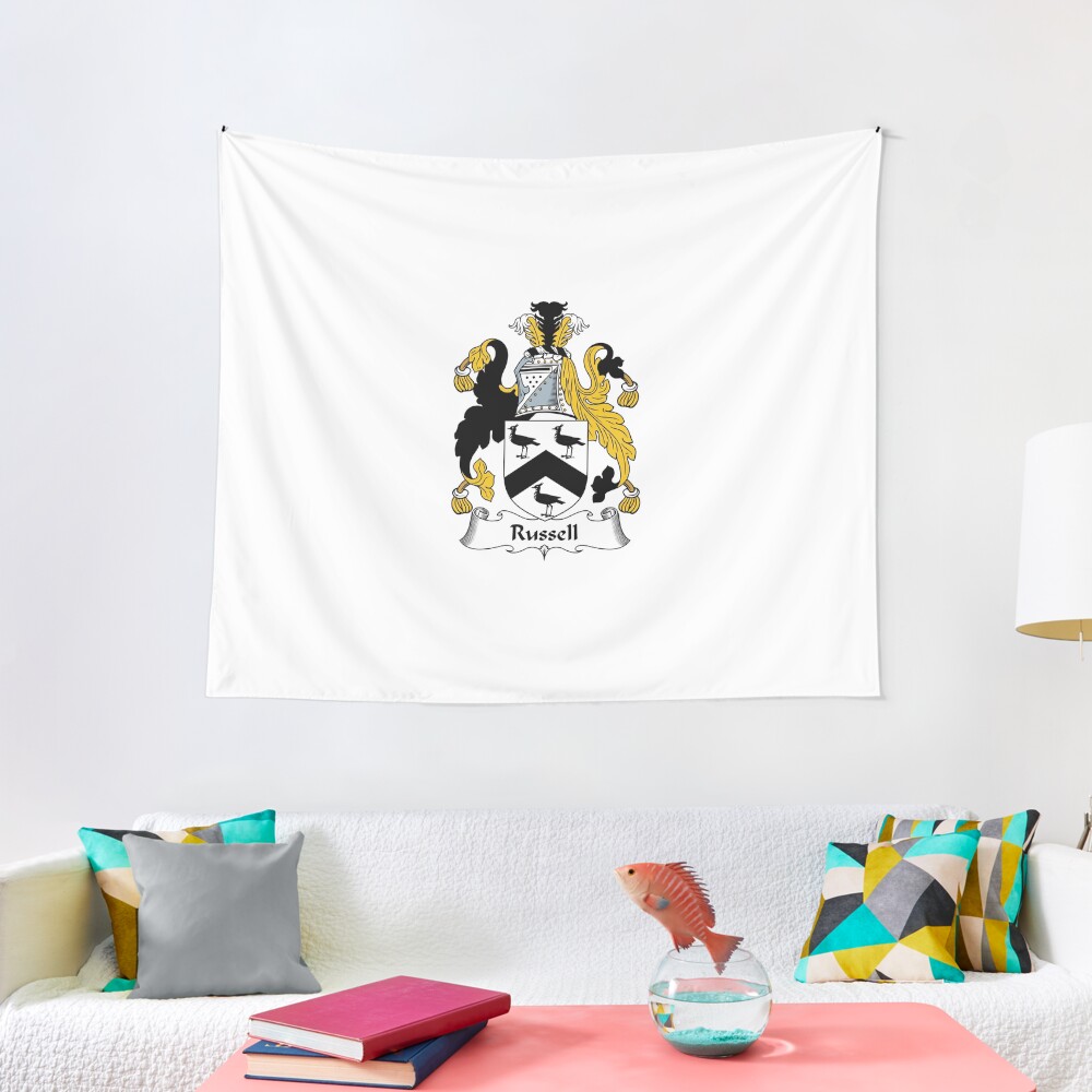 "Russell Coat of Arms / Russell Family Crest" Tapestry by ...