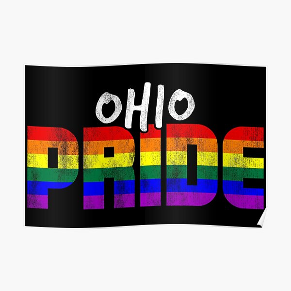 "Ohio Pride LGBT Flag" Poster for Sale by valador | Redbubble